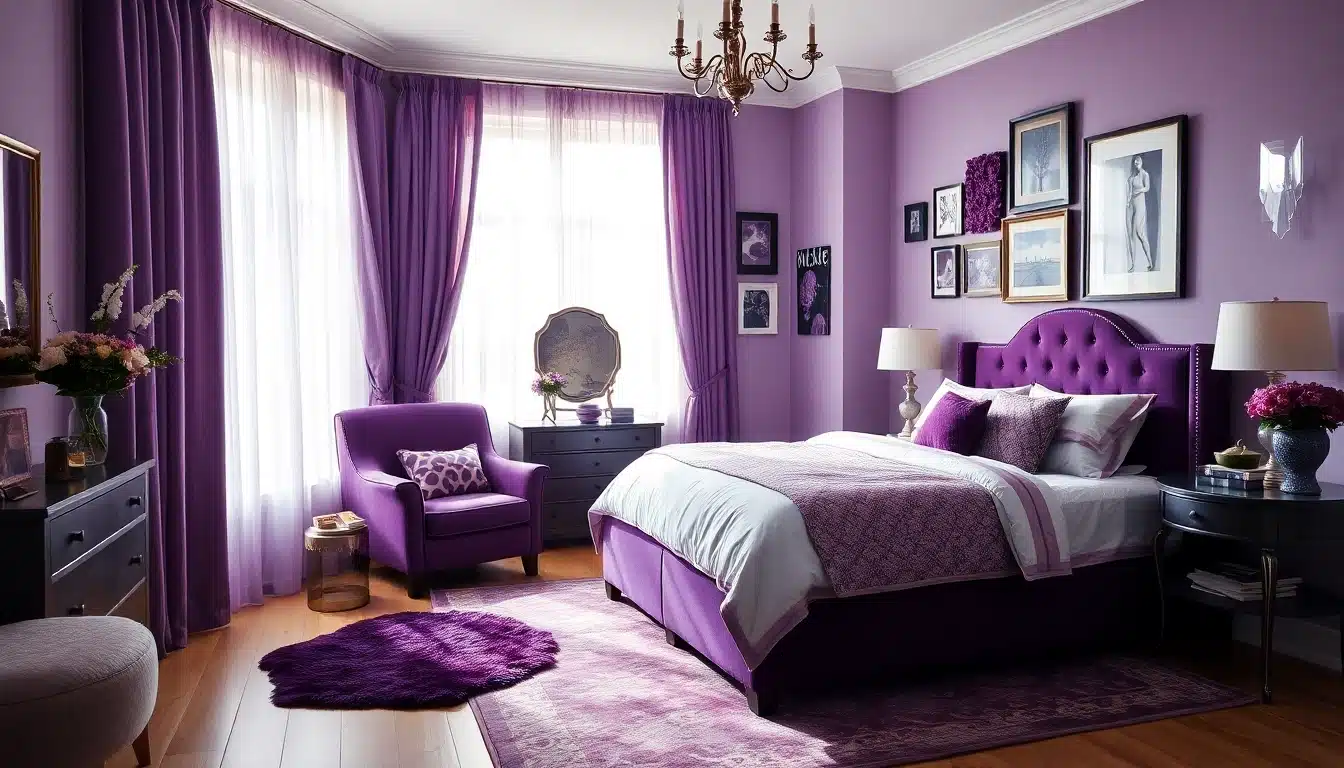 20 Stylish Purple Decor Ideas For Your Bedroom Makeover