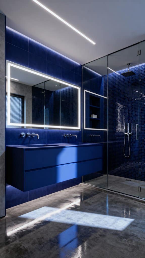 Ultramodern Contemporary Blue Bathroom Concept